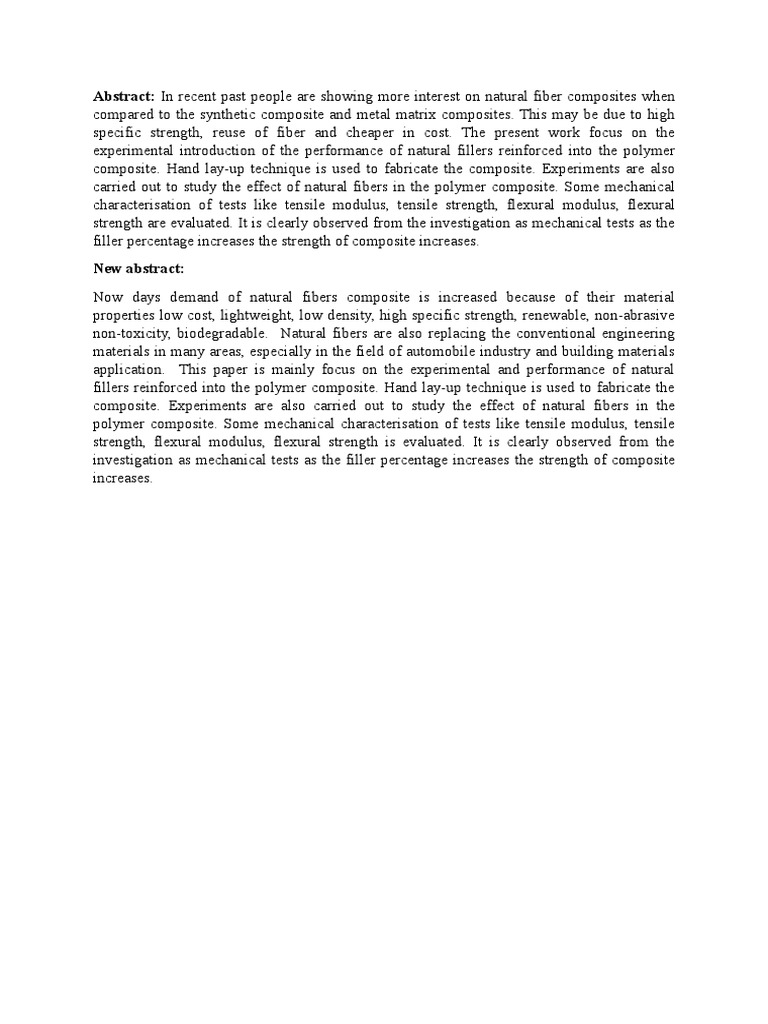 Abstract For Composite | PDF