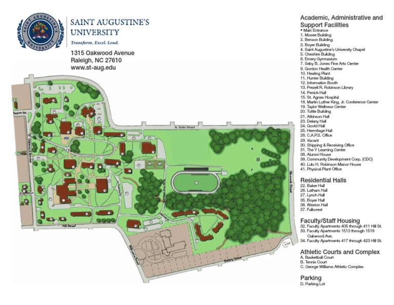 Sau Campus Map 2015-Rev-Nov2015