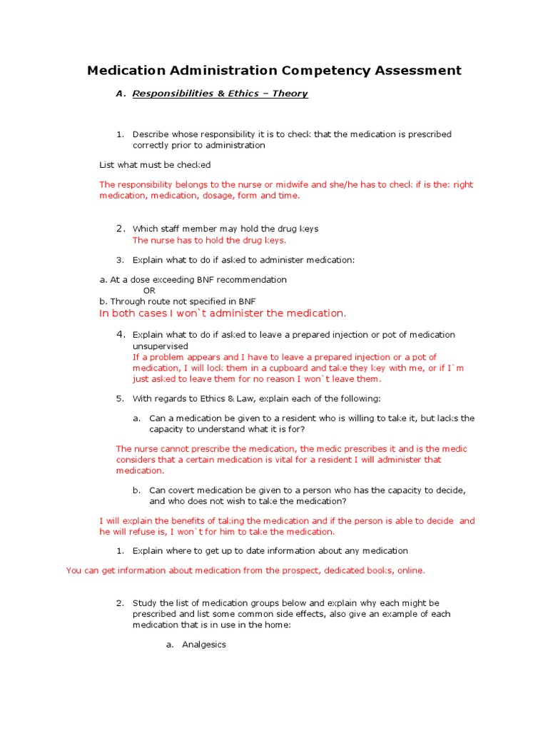 Medication Competency Questions For Nurses | PDF | Midazolam ...