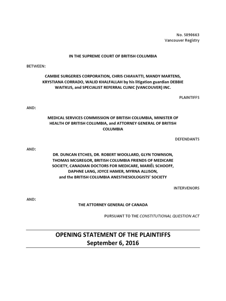 Opening Statement of The Plaintiffs (September 5 2016) (00115484xD836B ...