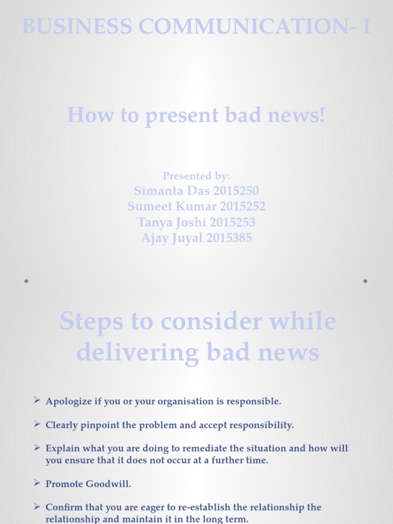 Business Communication-I: Simanta Das 2015250 Sumeet Kumar 2015252 ...