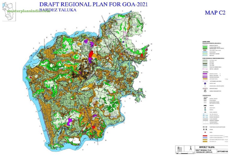 Bardez Taluka Regional Development Plan 2021 Map | PDF