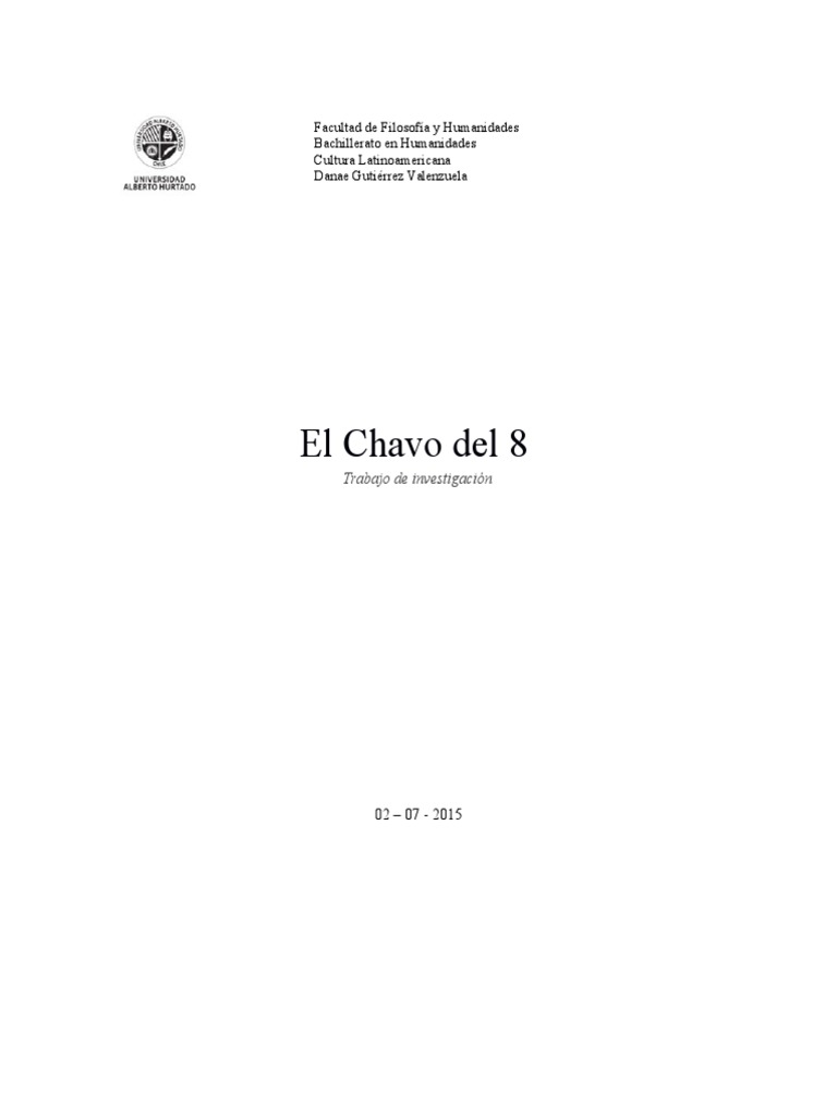 El Chavo Del Ocho. Cultura Latinoamerica | PDF | Cuba