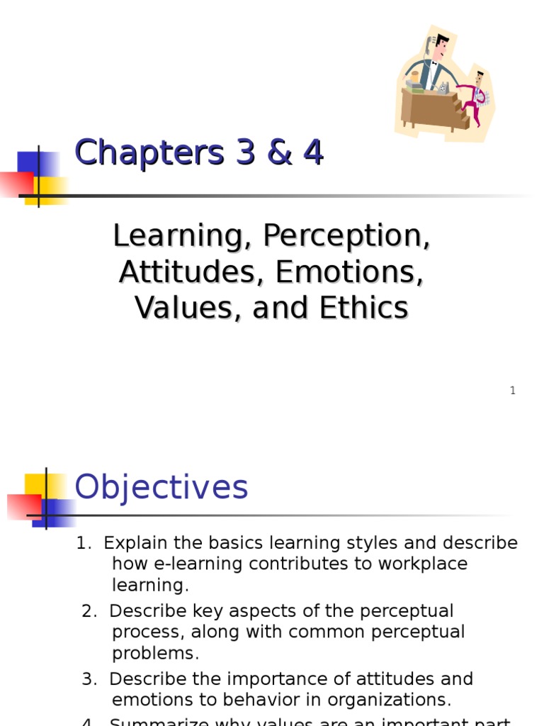 CHAPTER 3 4-Learning Perception Attitudes Emotions Values and Ethics ...