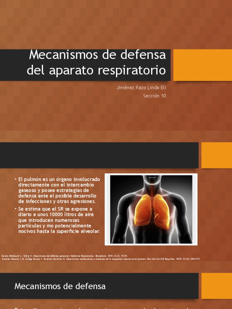 Mecanismos de Defensa - Del Aparato Respiratorio. Jimenez Razo Linda ...