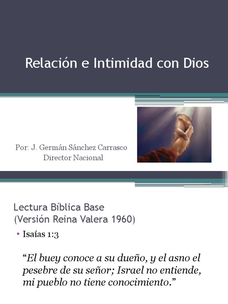 Intimidad y Relación con Dios | PDF | Biblia | Libro del Génesis