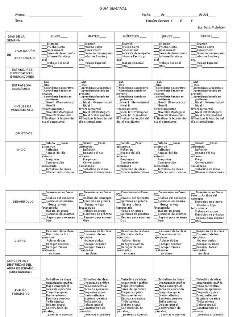 GUÍA SEMANAL de Estudios Sociales 2016-2017 | PDF | Cognición | Aprendizaje