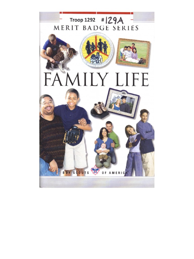 Family Life Merit Badge Pamphlet | PDF | Outdoor Recreation | Outdoor ...