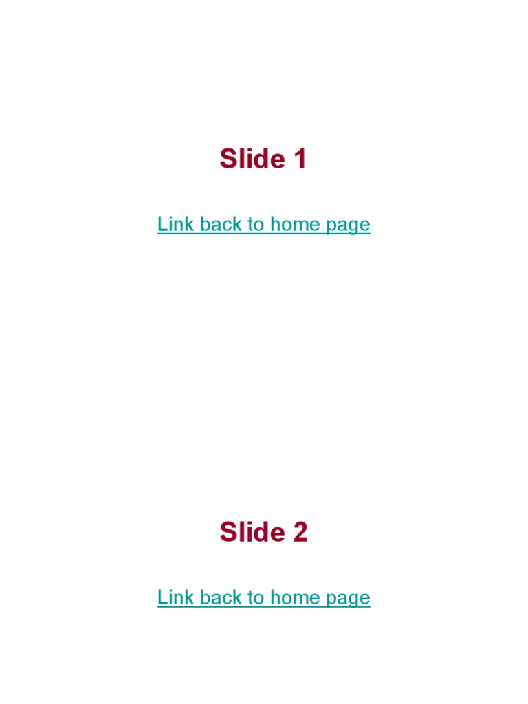 Slide 1: Link Back To Home Page | PDF