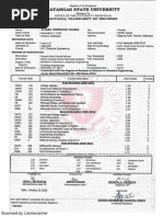 College - Official Transcript of Records | PDF