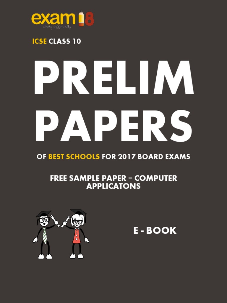 Computer Applications Sample Prelim Paper | PDF | Test (Assessment ...