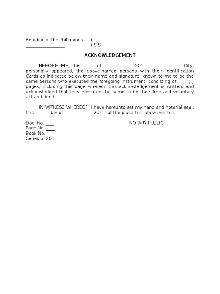 Sample Acknowledgment | PDF