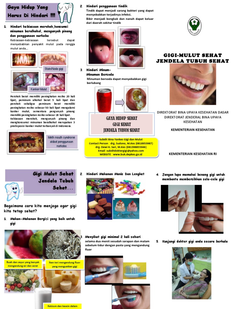 Leaflet Gigi Sehat Tubuh Sehat | PDF