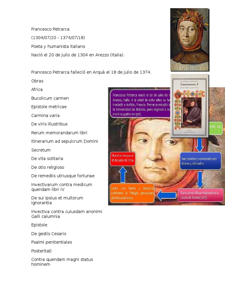 Obras destacadas de Francesco Petrarca | PDF