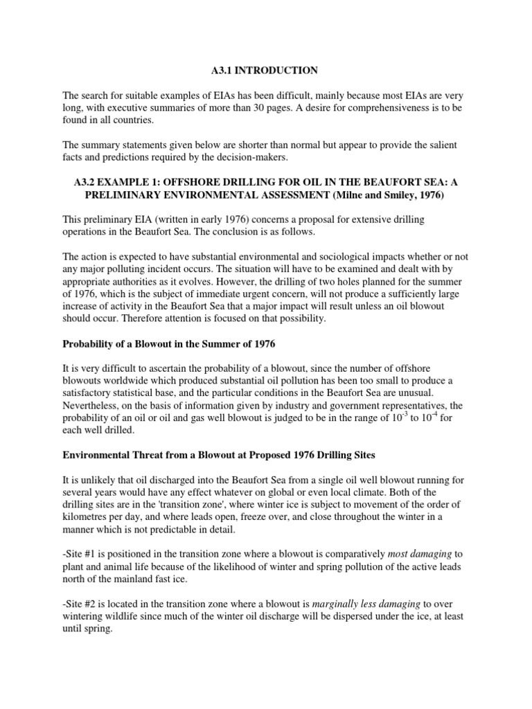 Environmental Impact Assessment - Example | PDF | Sewage Treatment ...