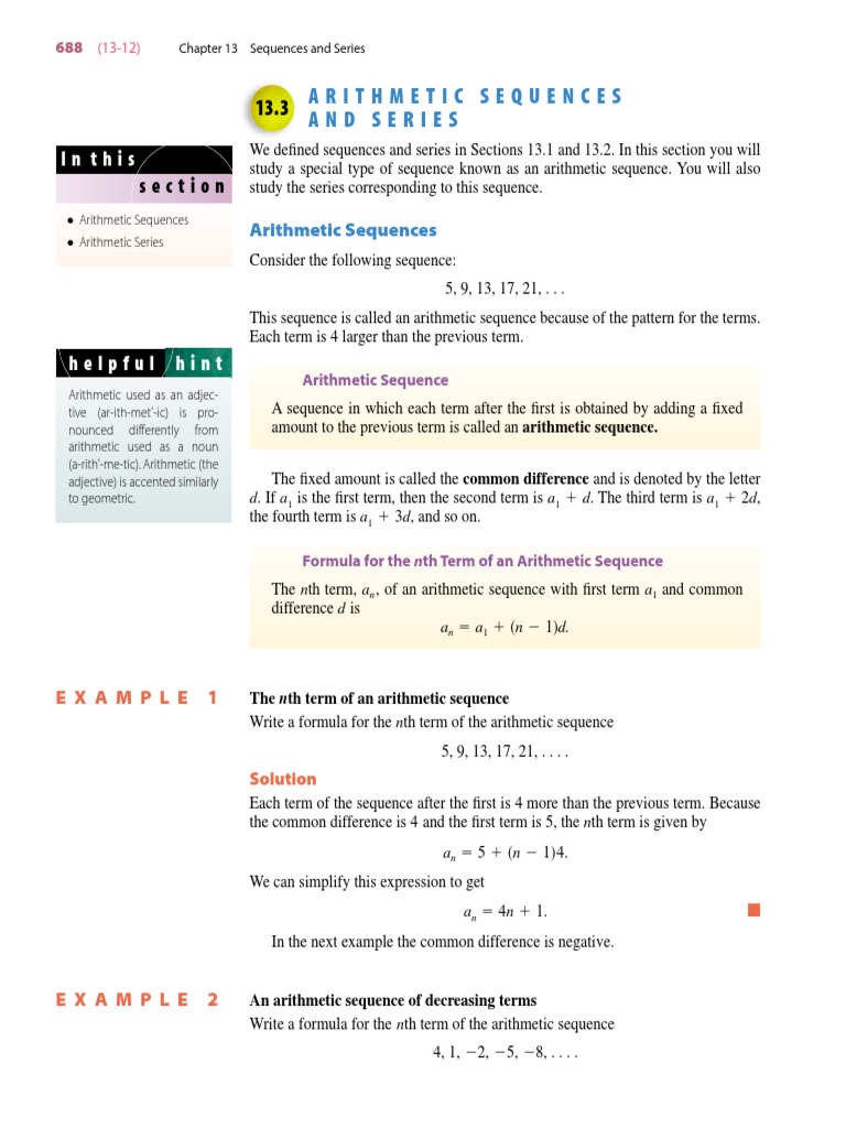 Arithmetic Sequences and Series Explained | PDF | Summation | Sequence