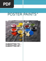Chemistry Board Project CLASS 12 CBSE PAINTS PIGMENTS POSTER COLOURS ...