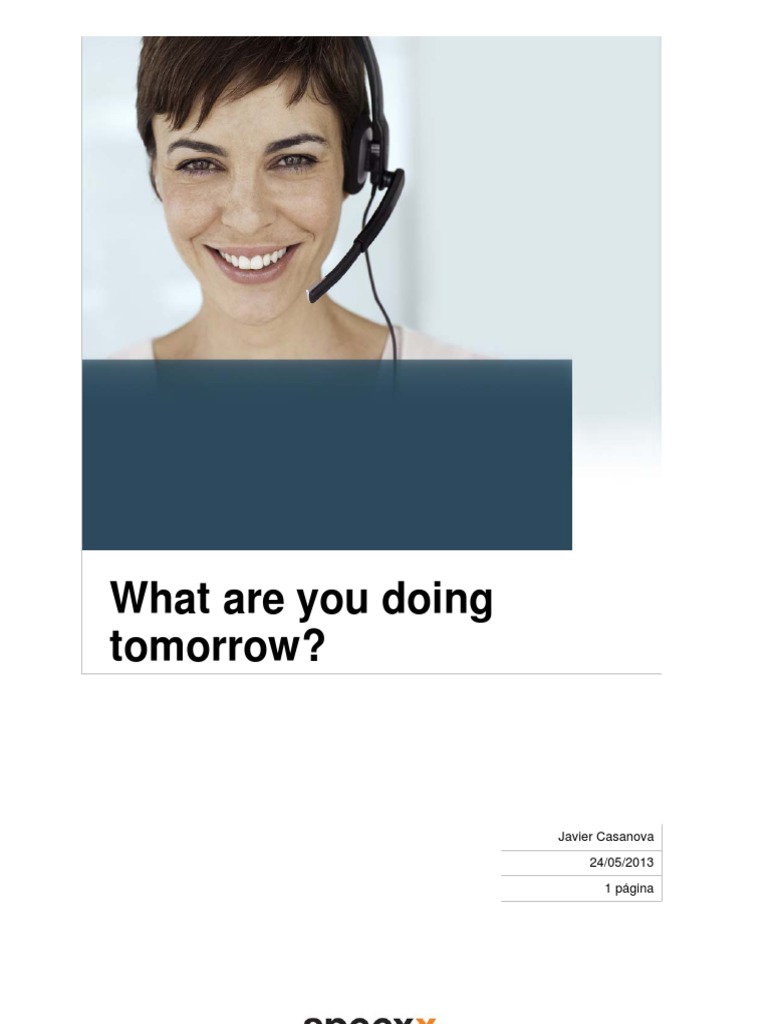 What Are You Doing Tomorrow | PDF