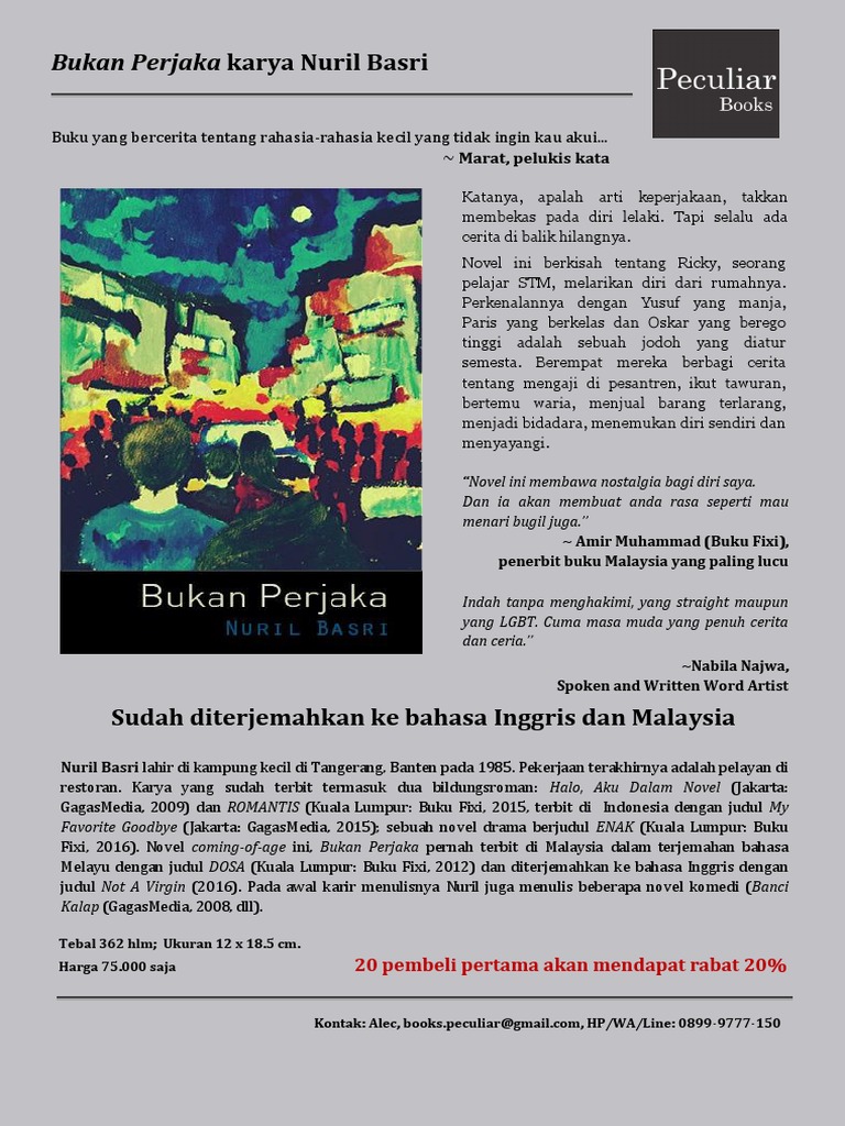 Bukan Perjaka by Nuril Basri | PDF