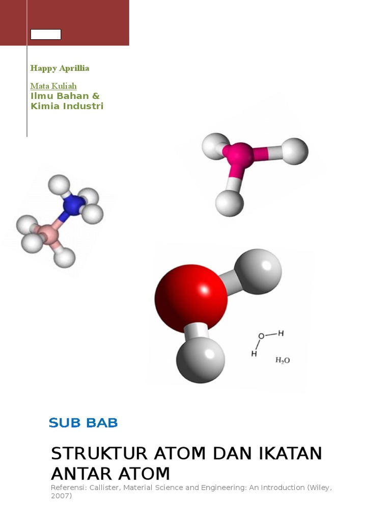1 Struktur Atom Dan Ikatan Antar Atom | PDF