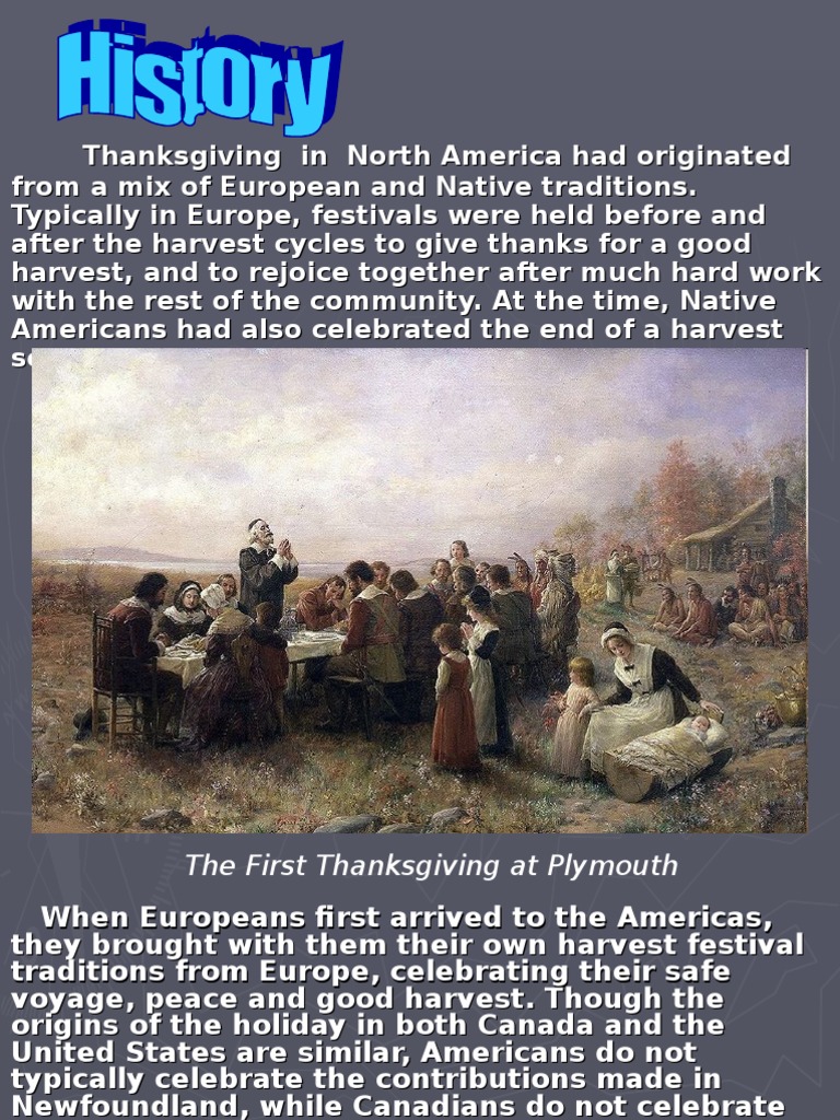 The First Thanksgiving at Plymouth | PDF