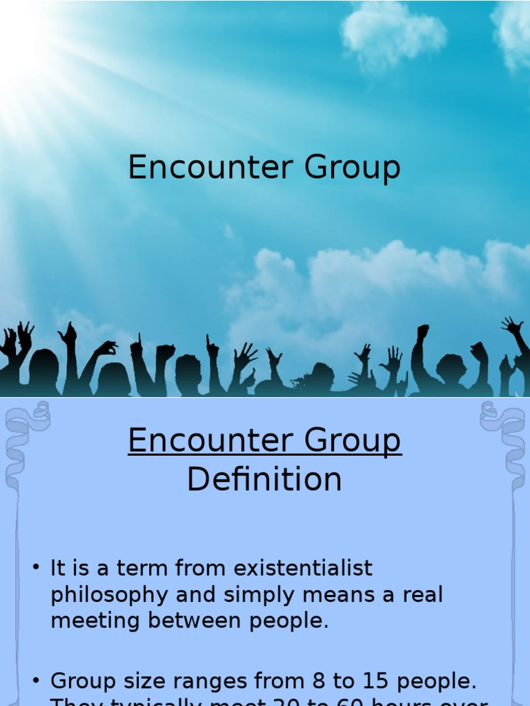 Encounter Groups | PDF | Mental Health | Emergence