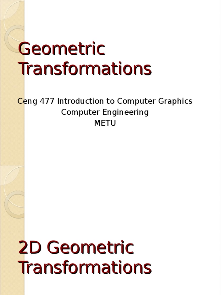 Matrix | PDF | 2 D Computer Graphics | Cartesian Coordinate System