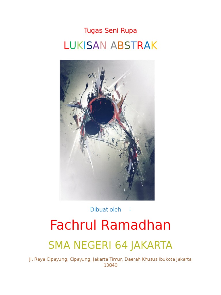 Tugas Seni Rupa Abstrak Lukisan | PDF