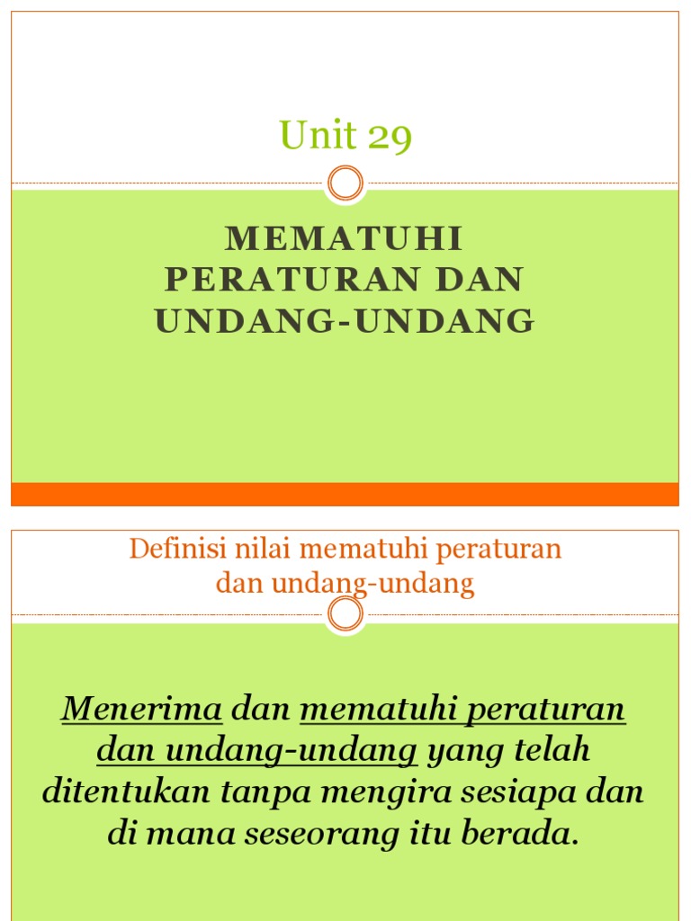 Unit 29 Mematuhi Peraturan Dan Undang-Undang | PDF | Politik | Hukum