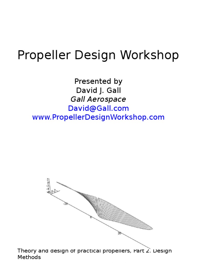 Propeller Design Workshop | PDF | Propeller | Drag (Physics)