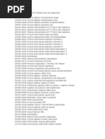 Liste des codes défaut Renault DF | PDF | Injection (moteur ...