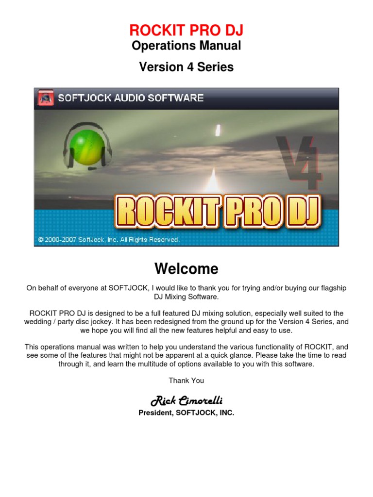 Rockit Pro DJ Manual v4 | PDF | Computing | Software