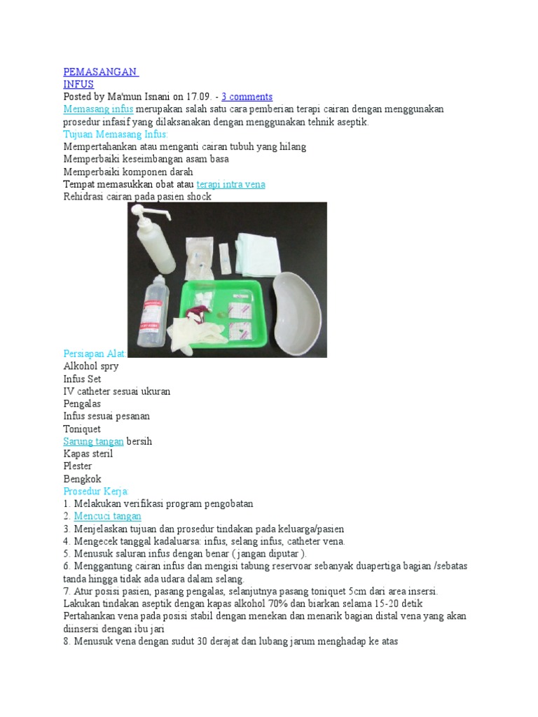 Alat Alat Infus | PDF