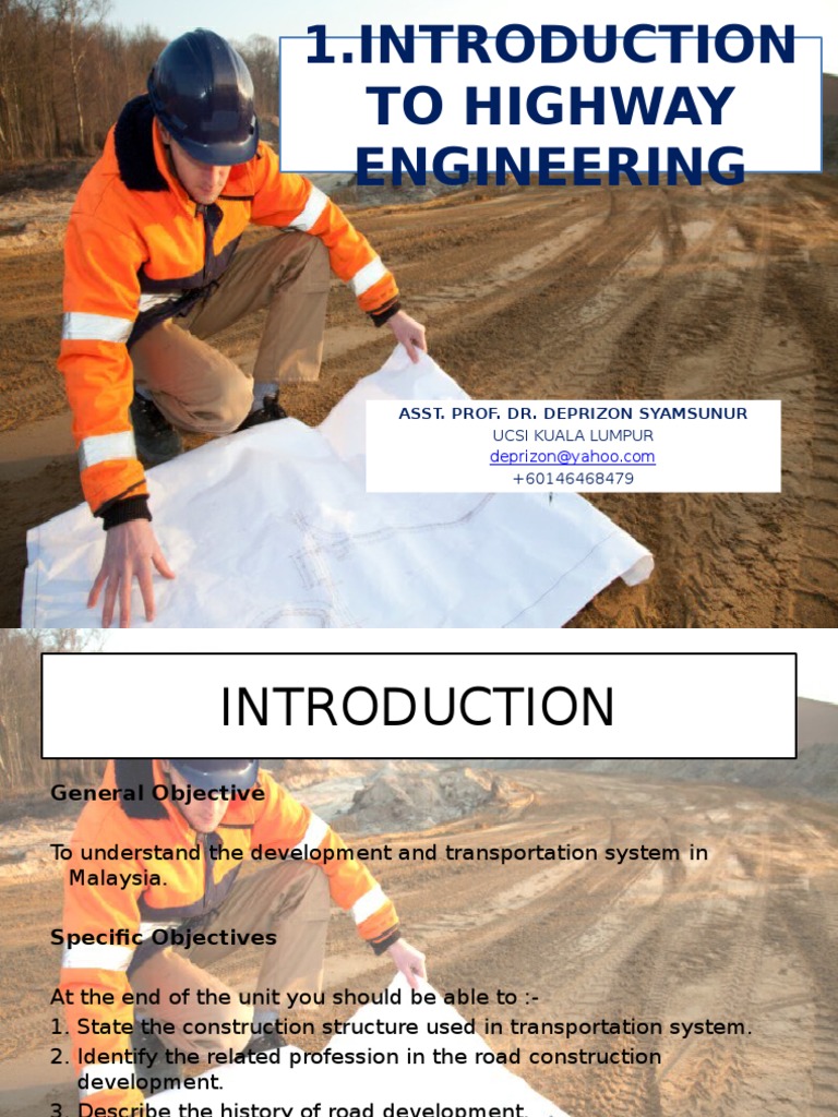 1 Introduction To Highway Engineering | PDF | Highway | Transport