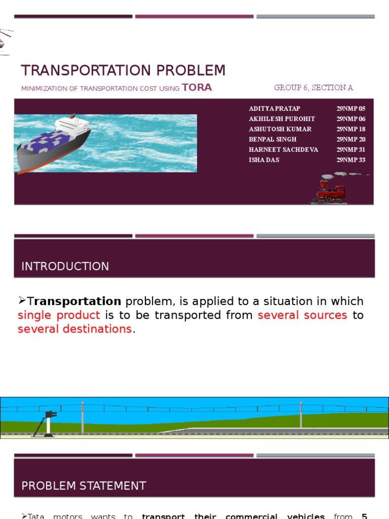 Transportation Project Grp6 | PDF