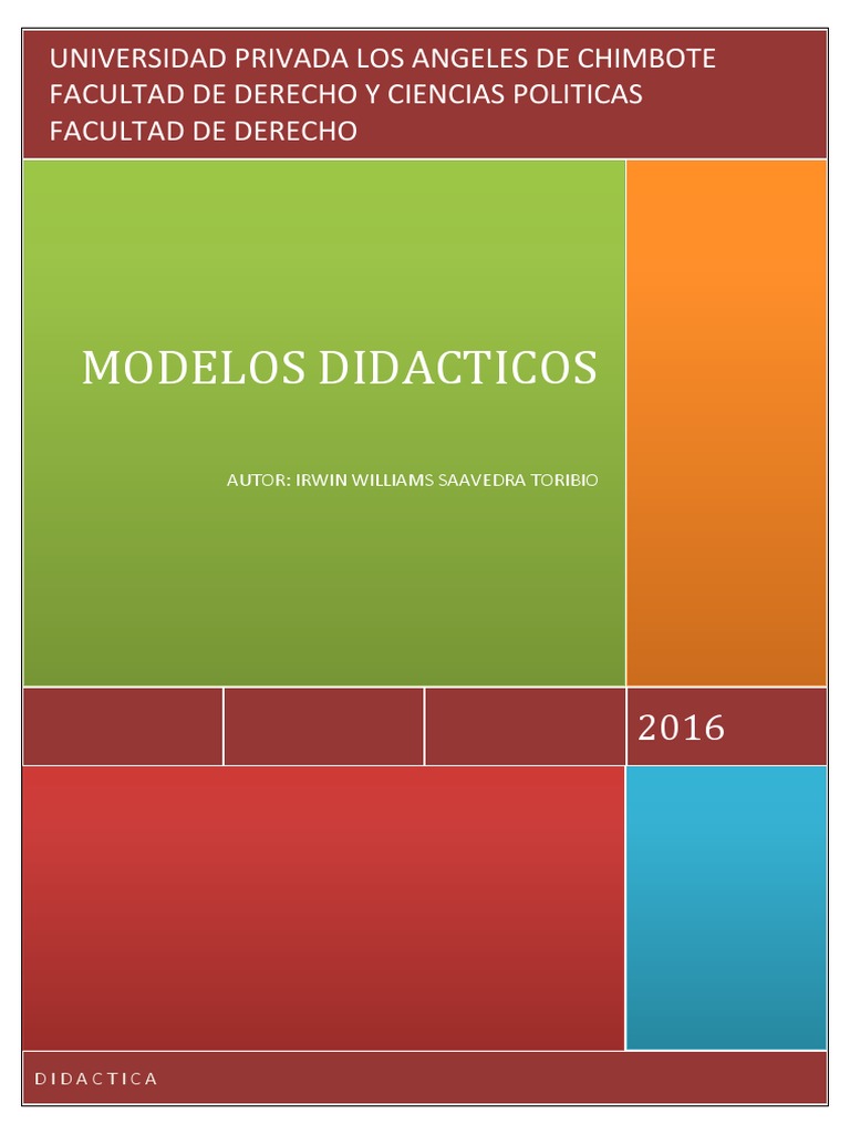 Modelo Didactico PDF | PDF | Maestros | Aprendizaje