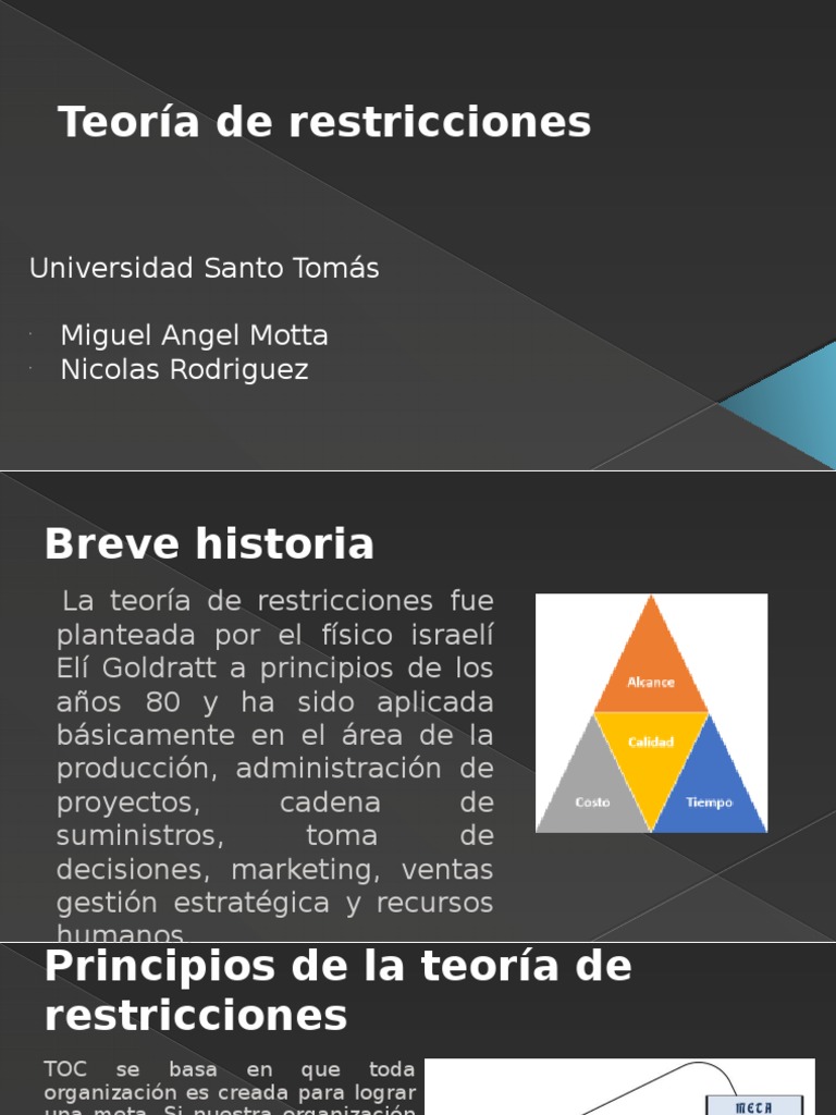 Teoría de Restricciones | PDF