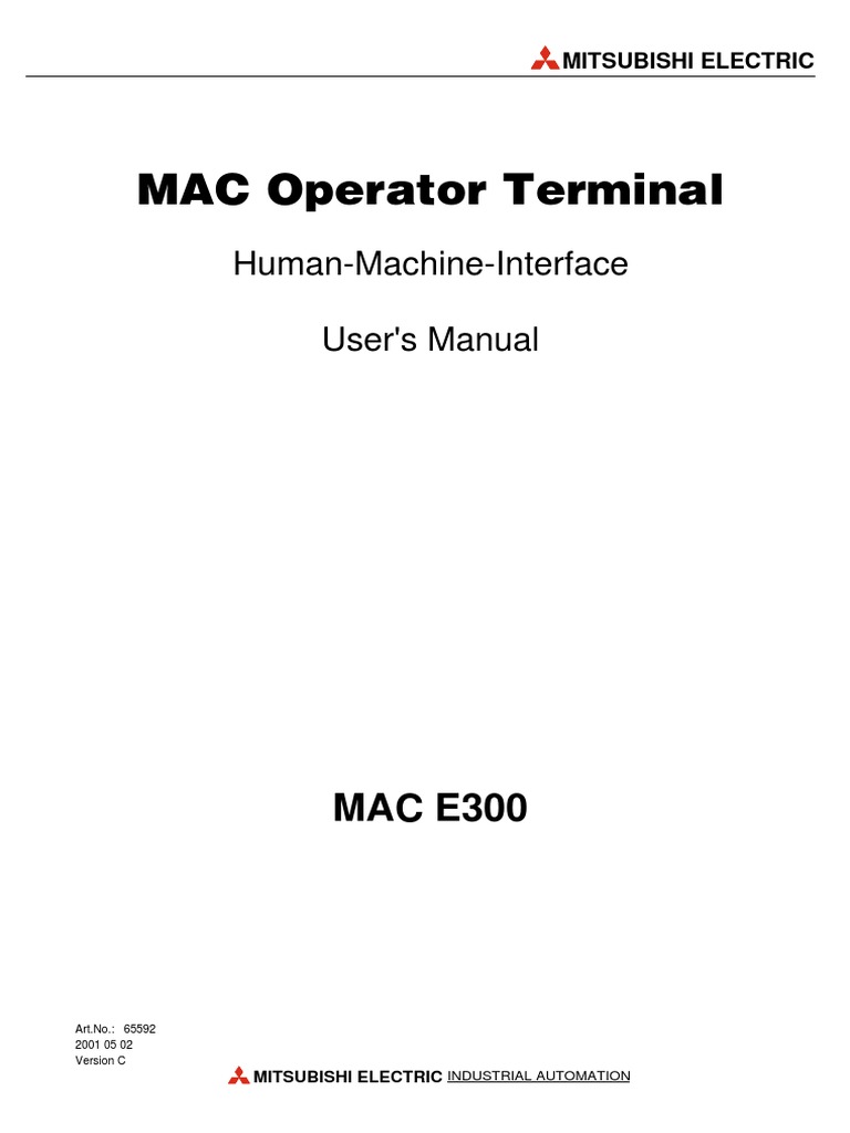 MAC E300 - User's Manual 65592-B (10.98) | PDF | Computer Terminal ...