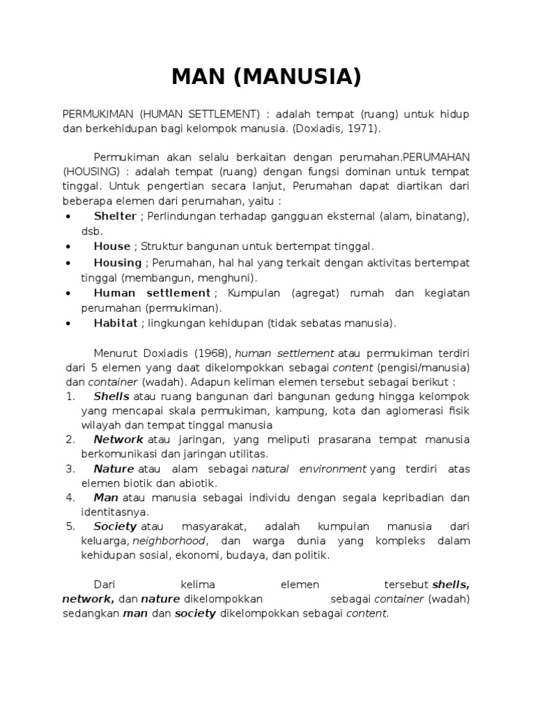 Standar Man (Manusia) | PDF