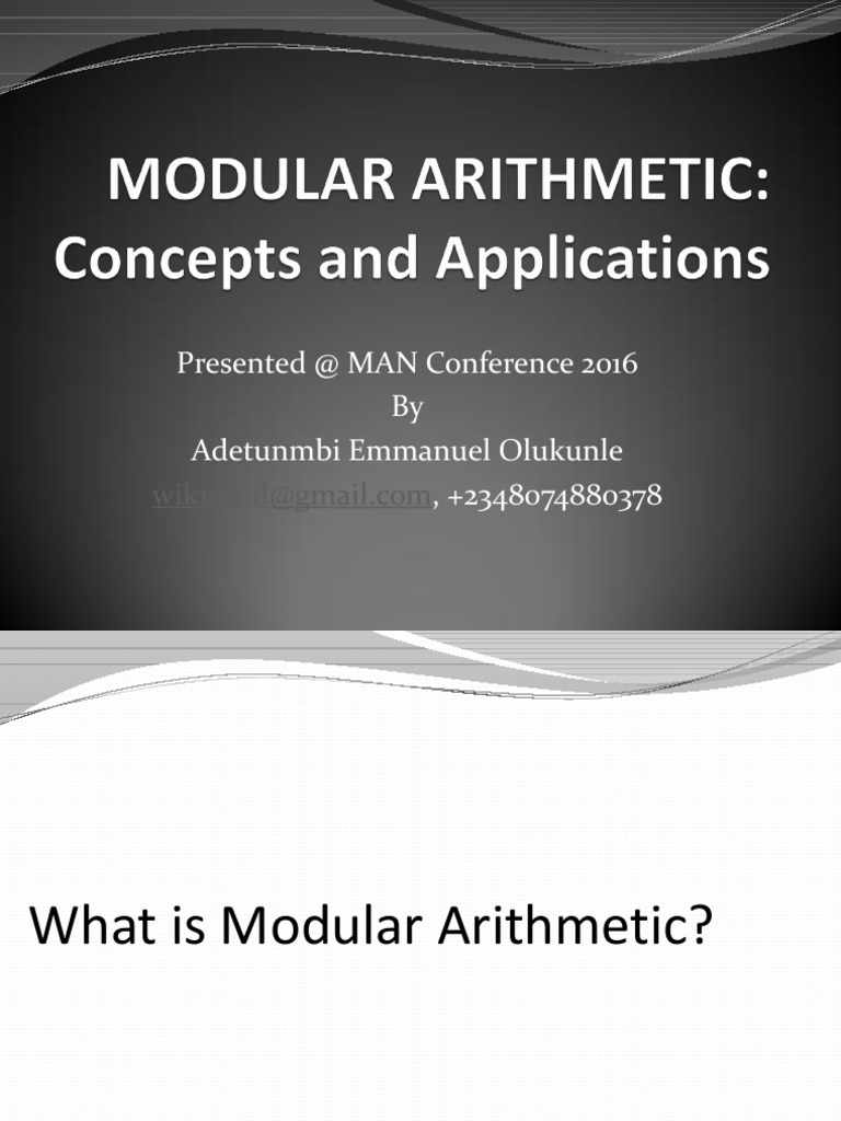 Modular Arithmetic Concepts and Applications PDF | PDF | Prime Number ...