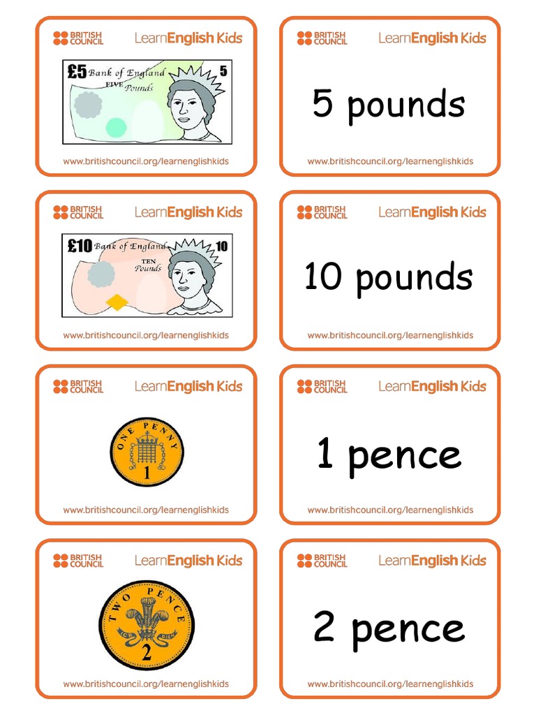 Flashcards Money | PDF