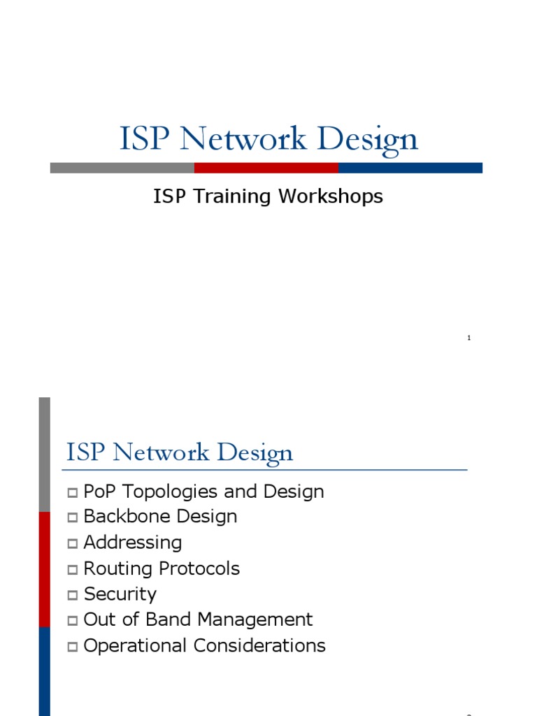 1 Isp Network Design PDF | PDF | Computer Network | Router (Computing)