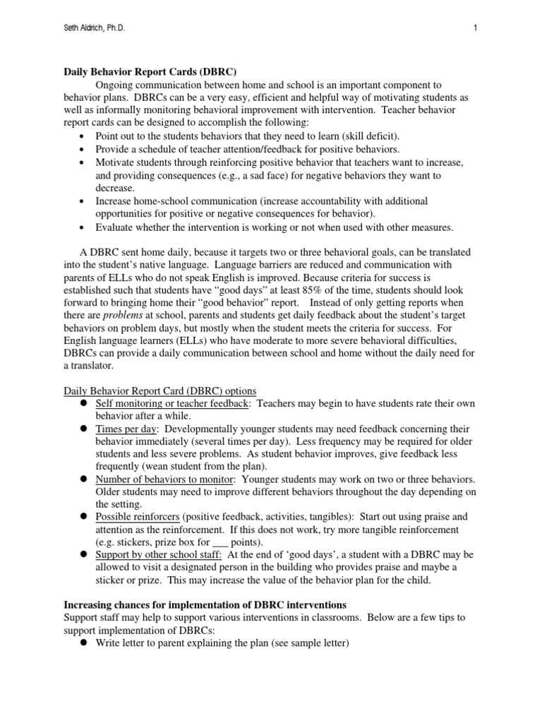 Daily Communication Between Home and School: Teacher Strategies for ...