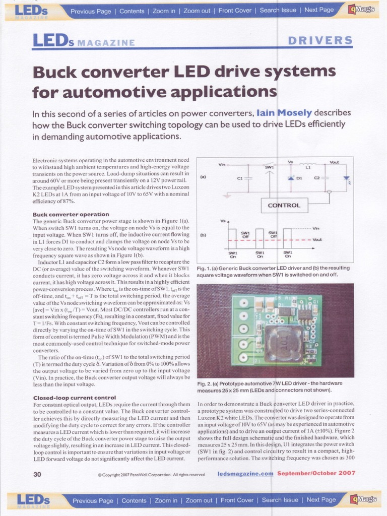 Automotive LED Buck Converter | PDF | Light Emitting Diode | Force