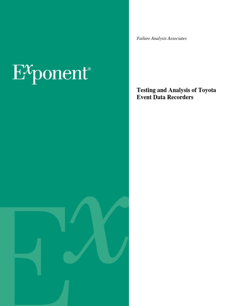 EDR Report Oct-11 PDF | PDF | Toyota | Accelerometer