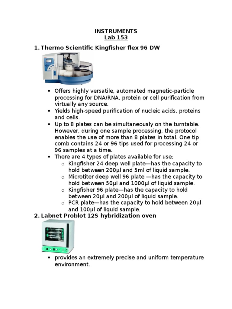 Instruments Lab 153 Updated | PDF | Dna Sequencing | Gene Expression