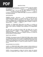 Modelo de contrato de novacion | Derecho privado | Gobierno