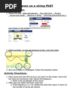 STEPHEN MCMAHON - Activity - Wave On A String With PhET Simulator | PDF ...