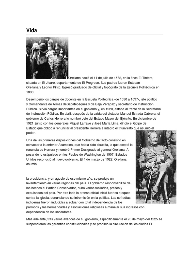 José María Orellana | PDF | Guatemala