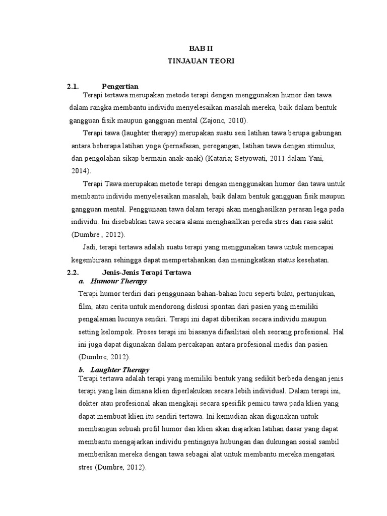 BAB II Terapi Tertawa | PDF